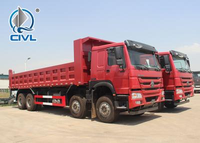 Cina Autocarro con cassone ribaltabile resistente di sollevamento anteriore 371HP 8X4 LHD 50tons 20-30CBM ZZ3317N3567W in vendita