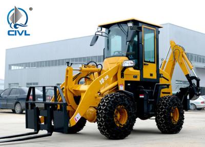Cina Caricatore agricolo dell'escavatore a cucchiaia rovescia di Loader 58kw 10-20 dell'escavatore di Front Digging And Rear Shovel in vendita