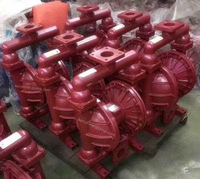 China QBK pneumatic double diaphragm sludge slurry mud pump not clogging explosion proof pump for sale
