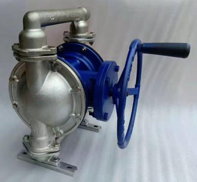 China Hand operated diaphragm pump self priming pump not clogging pump for sale