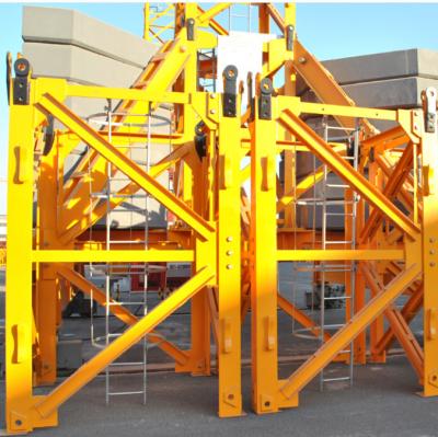 China 65 Jib Length And 10 Ton Load Capacity Flat Top 2 Fall And 4 Fall Mobile Tower Crane for sale