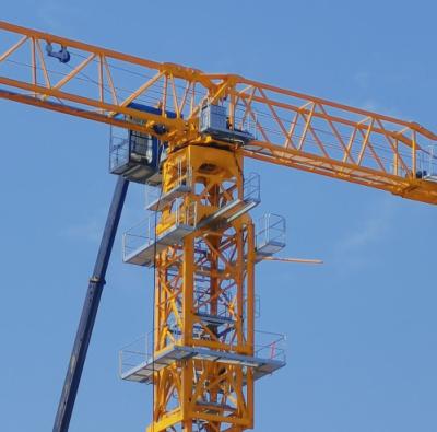 中国 Construction Flat Top Tower Crane Stationary Foundation Type Industrial 販売のため