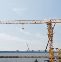 China 16 Ton Capacity Flat Top Tower Crane Constructuction Machinery for sale