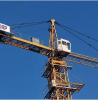 China 16 Ton Capacity Flat Top Tower Crane Constructuction Machinery for sale