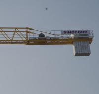 China Small 6 Ton Capacity Flat Top Tower Crane Machine Versatile for sale