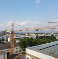China Small 6 Ton Capacity Flat Top Tower Crane Machine Versatile for sale