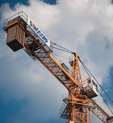 Китай Sinocorp TZ5610-6 Hatkit 56 Meters Boom 60M Height Commercial Hammerhead Tower Crane with CE продается