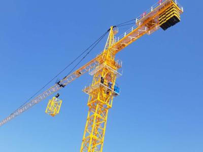 중국 평면 탑 타워 크레인 QTZ125 공사용 12 개월 보증 판매용