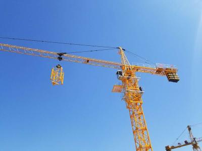 China Electric HammerHead TowerCrane for Maximum Lifting Height of 60 Meters and Electric Power Supply for sale