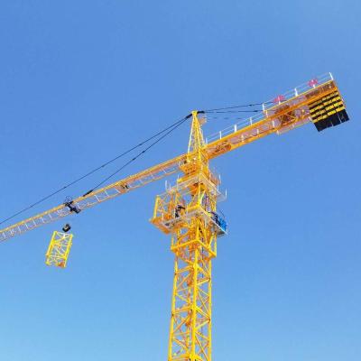 China Wire Rope Hoisting Mechanism Hammer Head Tower Crane 60 Meters Boom Length Suitable for -20C-50C Environments for sale