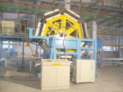 Cina Linea di schiumatura del pannello rotatorio della porta della catena di montaggio automatizzata frigorifero dell'elettrodomestico in vendita