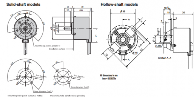 SGMGH 30A2A Stepper Motor Absolute Encoder , Optical Rotary Encoder UTSAH B17BB 0
