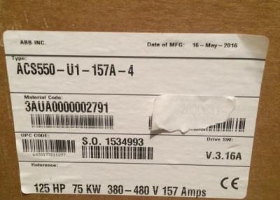 China ACS550-U1-157A-4 ABB Wall Mounted Metal Variable Frequency Drive Three Phase for sale