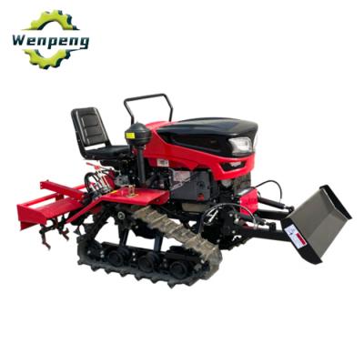 China 25HP Crawler Tractor with Rotary Tiller For Agricultural for sale