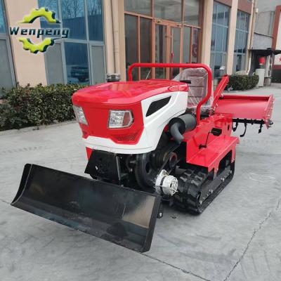 China Compact Rotary Tiller 25HP Diesel Crawler Tractor For Agricultural for sale