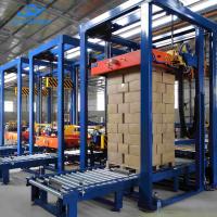 China Flexible Automatic Palletizing Systems Gantry Palletizer Customizable Layer Patterns for sale