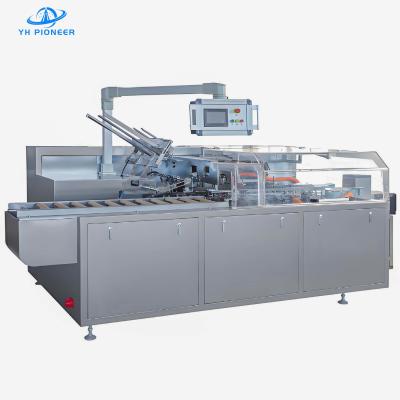 China Durable Stainless Steel Box Case Packer With Aluminum Frame And Organic Glass Guard For Sanitary Packaging Solutions for sale
