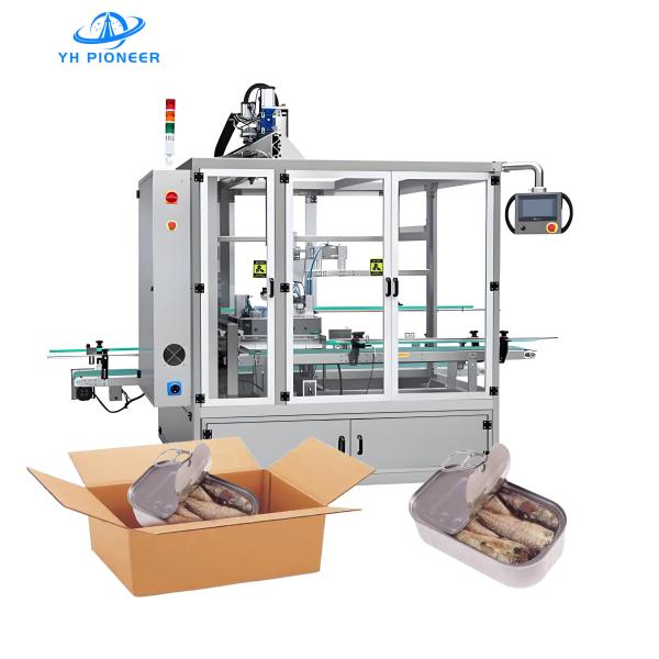 Quality Tuna Cans Carton Packer Machine Suitable for Glass PET Tin and Bag Products for Diverse Packaging Needs for sale