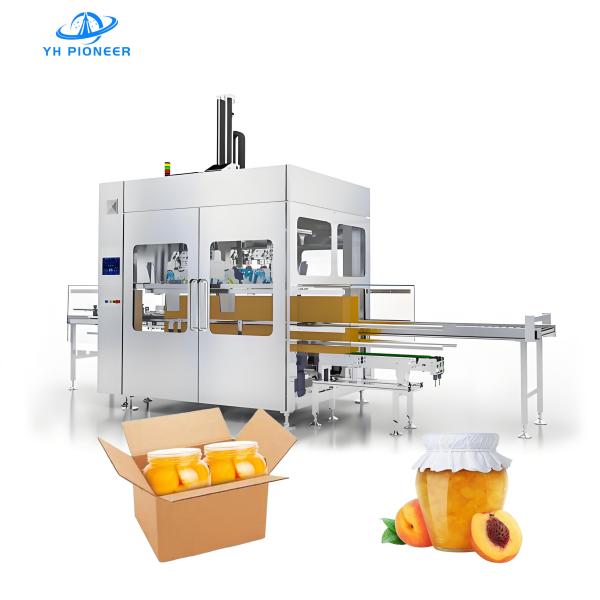 Quality Fully Automatic Canned Fruits Carton Packer Machine for Fast and Reliable Fruit Packing for sale