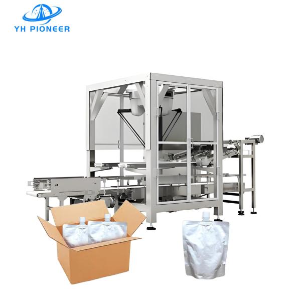 Quality Soft Bags Pouches Carton Packer Machine with Customizable Carton Size for sale