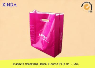 China ​Customized up to 12 colors print PE die cut shopping plastic gift promotional bags for sale