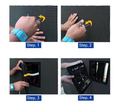 China Colorlight Control System Front Service LED Screen with 1640x1160mm Size and SMD1921 Dot for sale