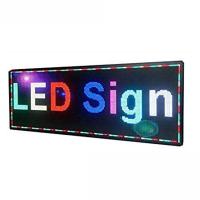 China P10 Full Color Programmable LED Window Display 32x96cm 6000mcd Brightness with USB/WiFi Control for sale