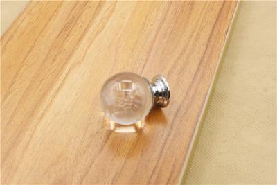 China Round Crystal Pulls Drawer Handle Furniture Pulls Handles for sale