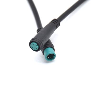 China 5 Pin Waterproof Wire Harness M8 Copper Conductor PVC Insulated Cable for sale