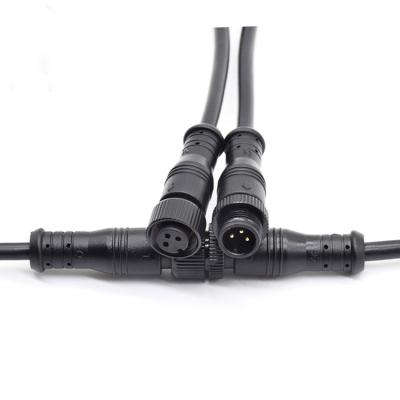 China M12 Waterproof Cable Connector Aviation Head Sensor Male To Female Extension Cable for sale