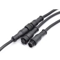 China M12 2 Pin Waterproof Connector Plug Socket Power Cable Copper Contact LED Lighting Devices for sale