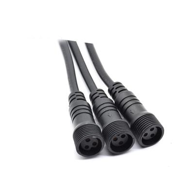 China M12 Nylon Waterproof Plug IP67 2 - 8 Pin Power Cord Plug Indoor Outdoor Use for sale