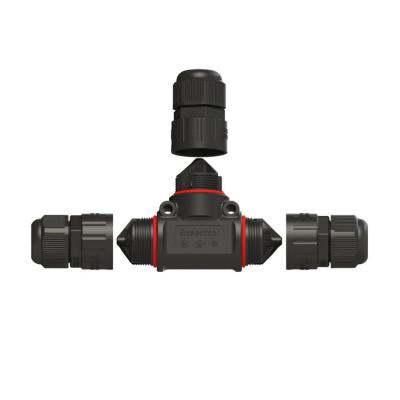 China 3 Way Electrical IP68 Waterproof Circular Connectors 3 Pin Fast Connect 250V 24A for sale