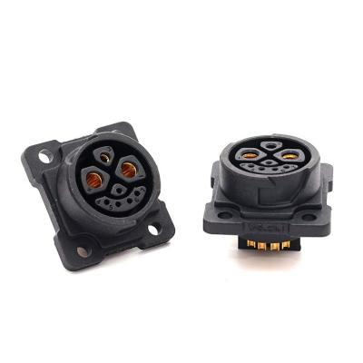 China M25 Female Socket Quick Lock Connector 2+1+5 For Shared Electric Bikes Charging / Discharging for sale