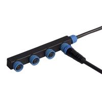 China M15 Parallel One To Three 3 Pin Waterproof Connector Cable LED Driver Power Cable Assembly for sale