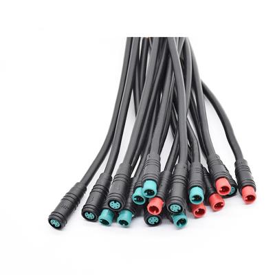 China 4P 6 Core M6 M7 M8 Male Female Cable Connector Plug IP65 Waterproof For Electric Bike for sale