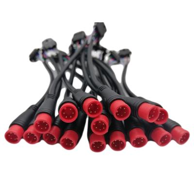 China M6 M7 M8 Conector Wire Harness IP65 IP66 Male Female 2 Pin 3 Pin 4 Pin 5 Pin Sensor LED Outdoor Lighting Cable for sale