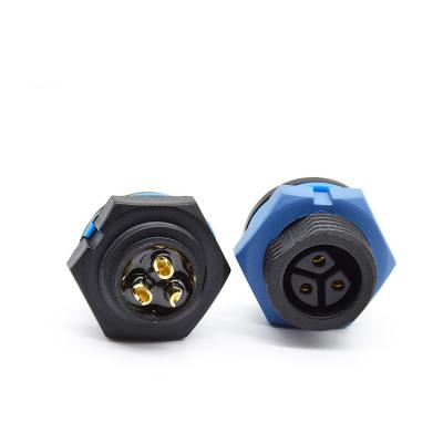 China IP67 Waterproof Wire Connectors M16 10A 2 3 4 Pin Screw Locking Solder Wire Connector for sale