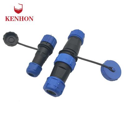 China SP13 Aviation Connector 2 3 4 5 6 7 9 Pin IP68 Waterproof Male Female Plug Socket 13A 250V Panel Mount for sale