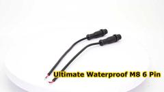 M8 6 Pin Waterproof Wire Harness IP66