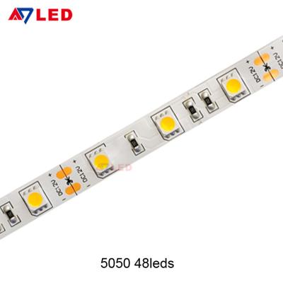 China Adled 10mm pcb width 12v smd 5050 high lumen led strip light for wardrobe for sale