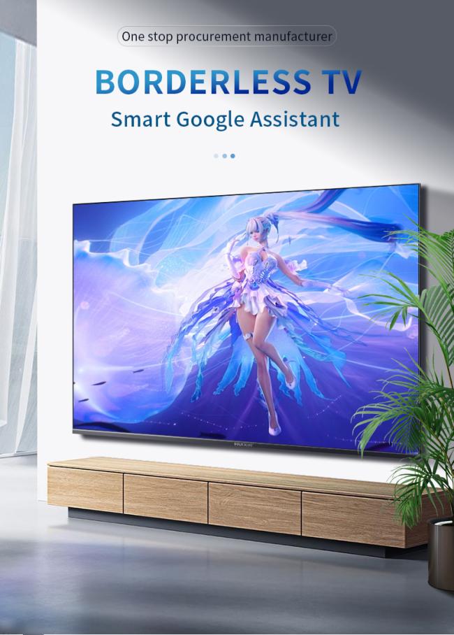 Borderless Smart TV -  A+ LCD Panel Ultra Slim Bezel 2K/4K UHD Display Commercial Sizes TVs