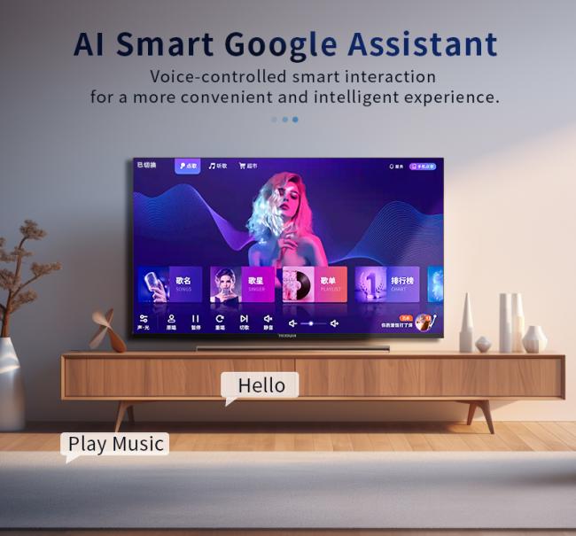 Borderless Smart TV -  A+ LCD Panel Ultra Slim Bezel 2K/4K UHD Display Commercial Sizes TVs