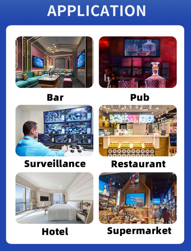 Huixin 32inch Smart TV Bulk OEM/ODM Commercial TVs - Metal Casing & 4mm Tempered Glass A+ LCD Panels