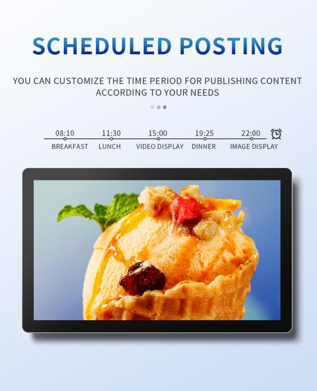 Android Advertising Player Cost-Effective Narrowcasting Wall Mount Digital Signage Display for Businesses & Retail Stores