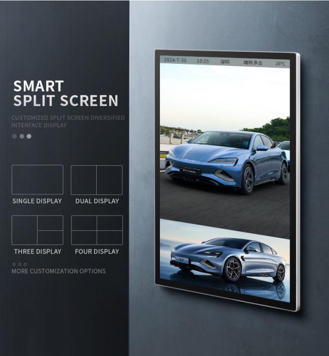 Android Advertising Player Cost-Effective Narrowcasting Wall Mount Digital Signage Display for Businesses & Retail Stores