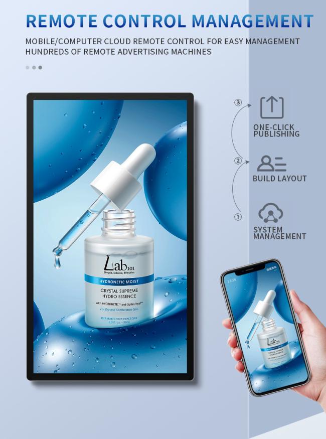 Android Advertising Player Cost-Effective Narrowcasting Wall Mount Digital Signage Display for Businesses & Retail Stores