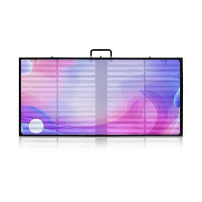 China P25 Outdoor Transparent LED Screen IP65 Transparent Advertising Screen 7000nit for sale