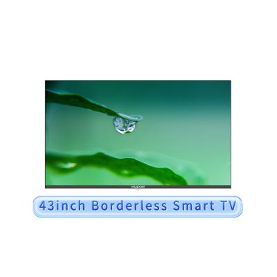 China 43" Borderless Smart TV - OEM/ODM Commercial Display Solution Ultra Slim Bezel Design | 2K UHD A+ Panel | Customizable for Businesses for sale