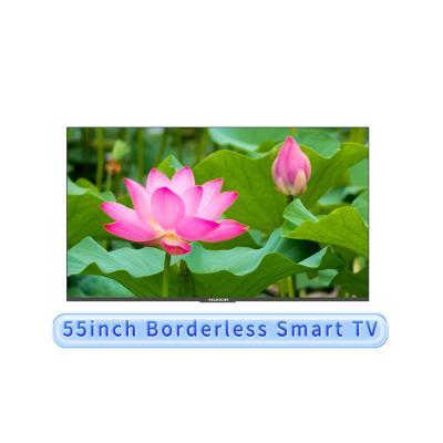 China 55" Ultra Slim Bezel Smart TV, 2K/4K UHD A+ Panel | Customizable For Business Use Hotels, Restaurants, Retail Stores, And Corporate Environments for sale